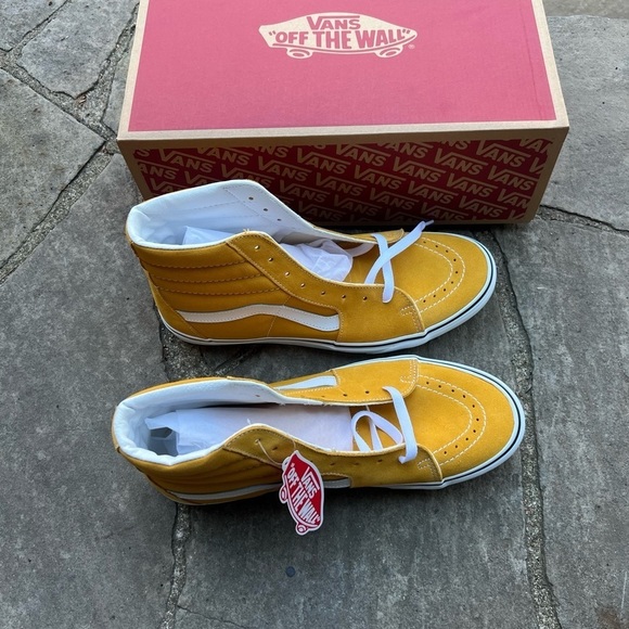 Vans | Shoes | Vans Sk 8 High Top Yellow | Poshmark